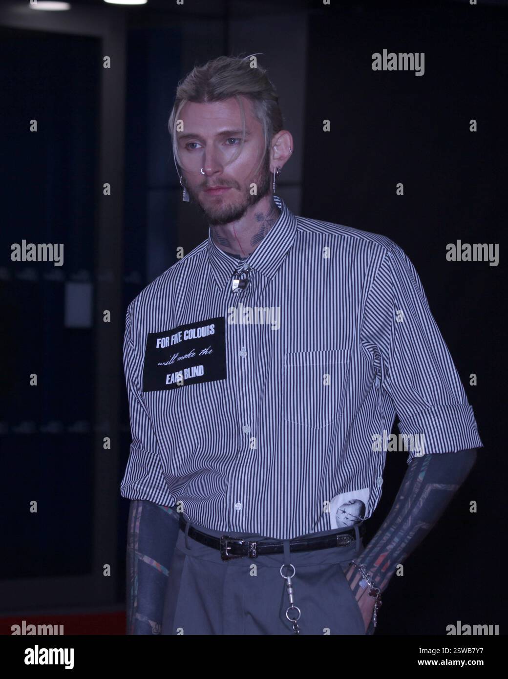 London, UK. MGK at the F1 75 Live Season Launch. The O2. 18th February ...