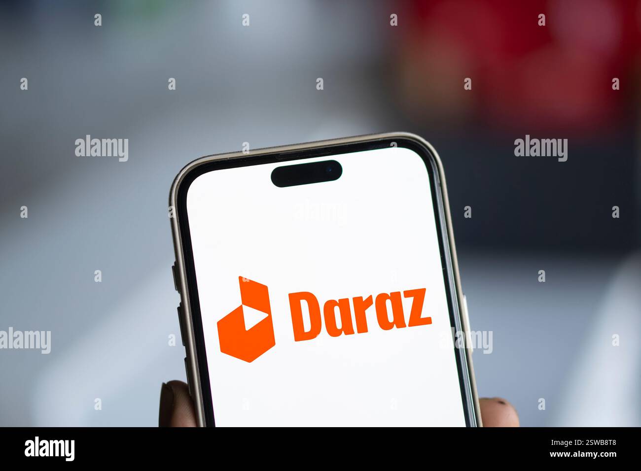 Dhaka, Bangladesh- 15 Nov 2024: Daraz logo is displayed on smartphone ...