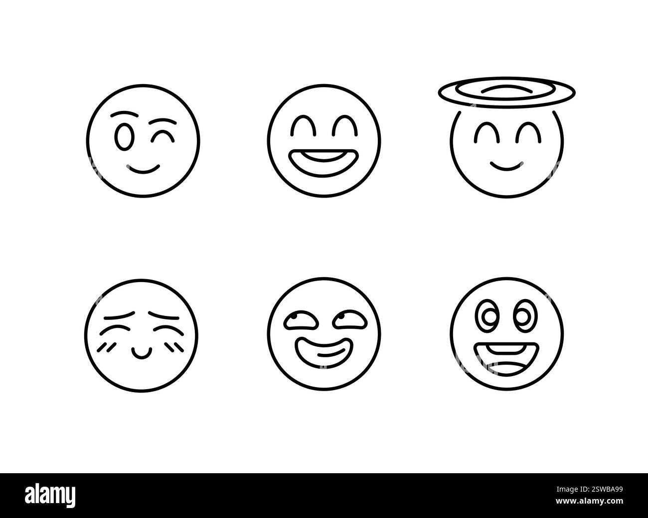 Emojis Icon Set Stock Vector Image & Art - Alamy