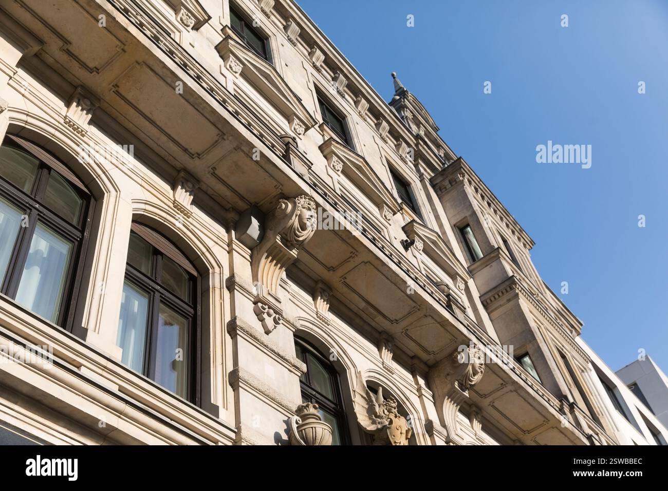 Ornate facade of a building, likely the Friedrichstraße Angleterre ...