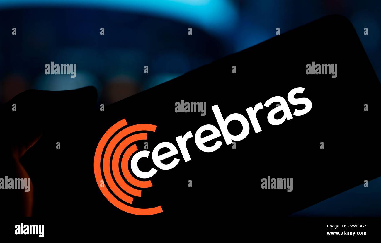 Dhaka, Bangladesh- 24 Nov 2024: Cerebras logo is displayed on ...