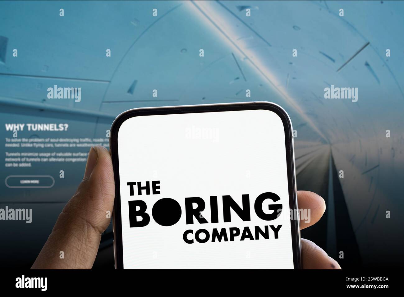 Dhaka, bangladesh- 24 Nov 2024: The boring company logo is displayed on ...