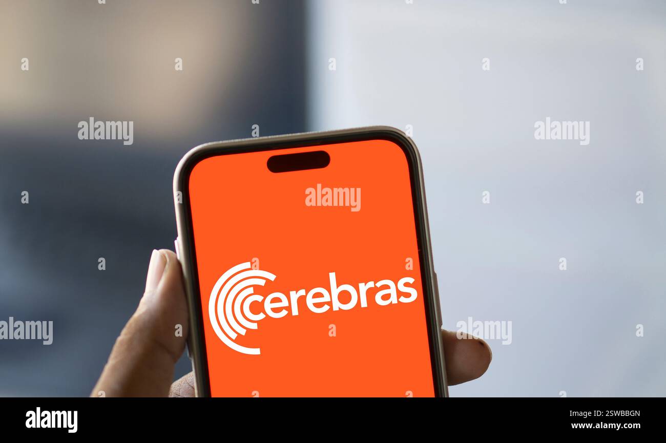 Dhaka, Bangladesh- 24 Nov 2024: Cerebras logo is displayed on ...