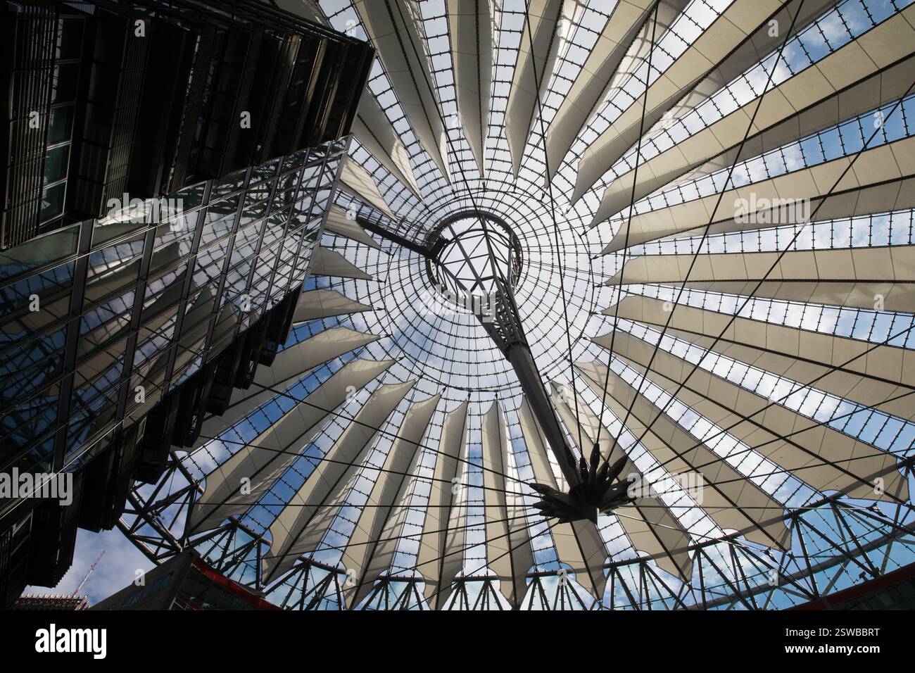 Interior view of the Reichstag Building's dome, Berlin, Germany. Large ...
