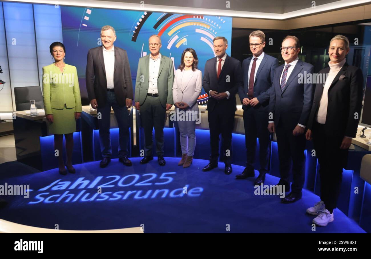 ARD Wahl Runde 2025 20.02.2025, Germany, Berlin, ARD, Bundestagswahl ...