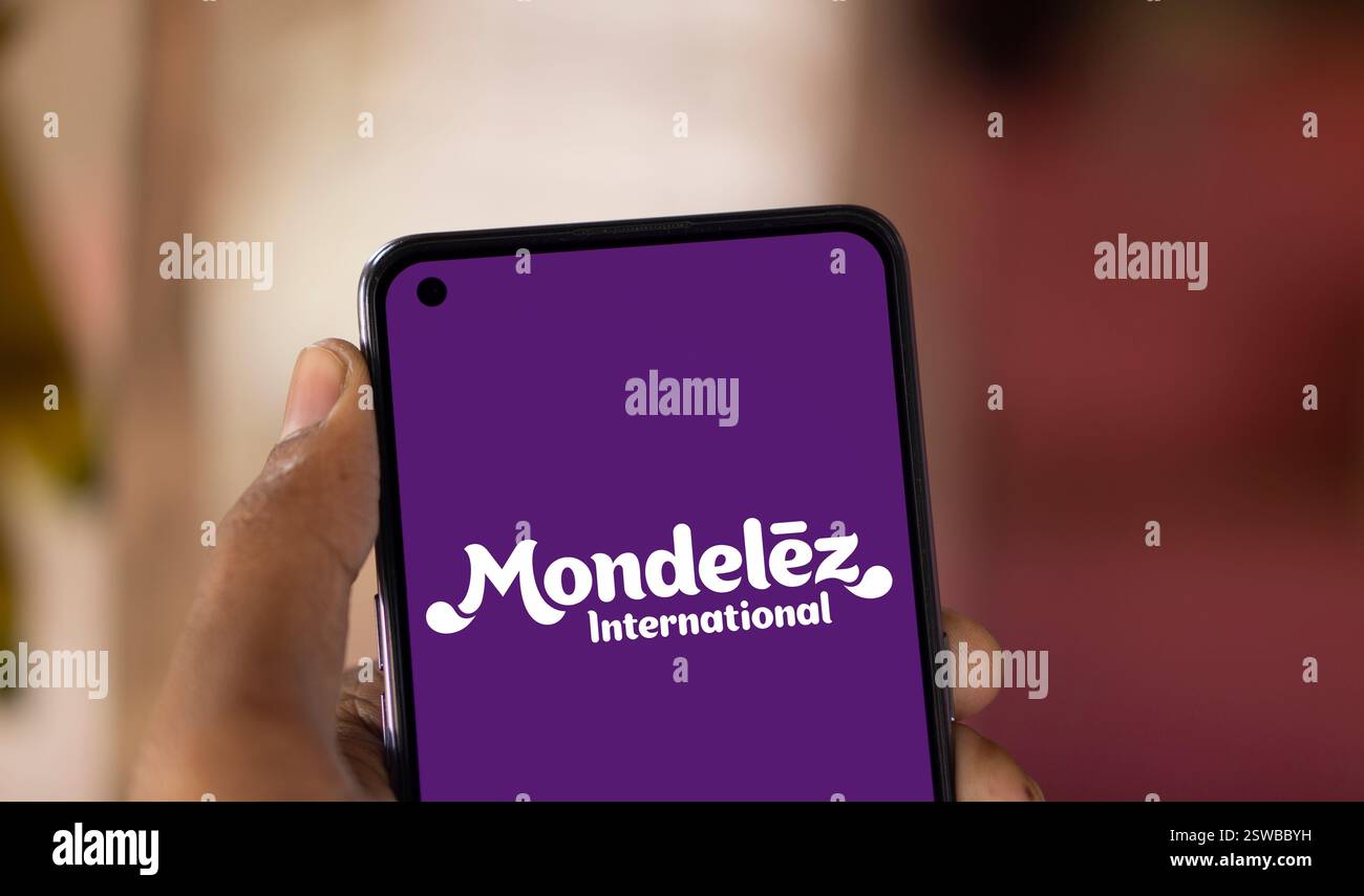 Dhaka, Bangladesh- 24 Nov 2024: Mondelez international logo is ...