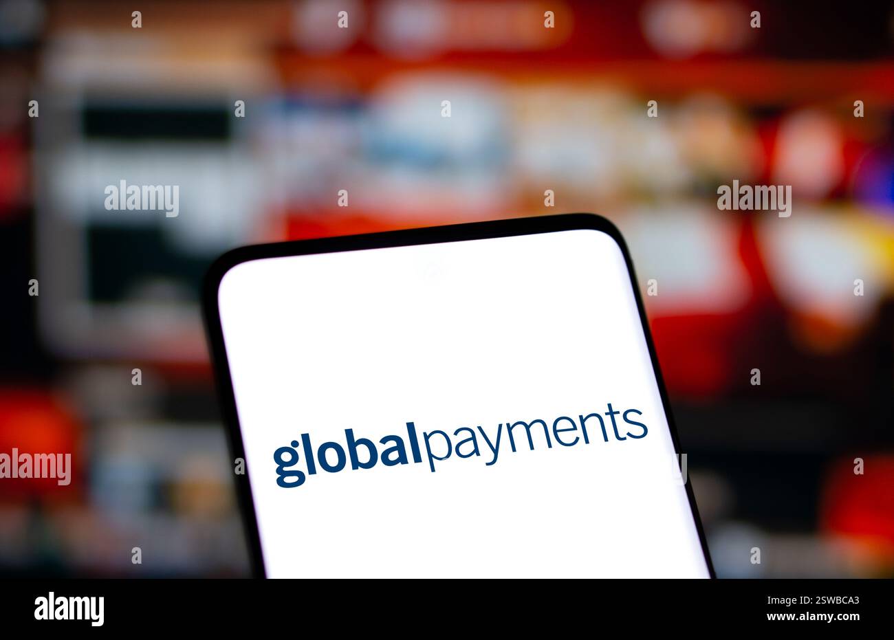 Dhaka, Bangladesh- 25 Nov 2024: Global Payments logo is displayed on ...
