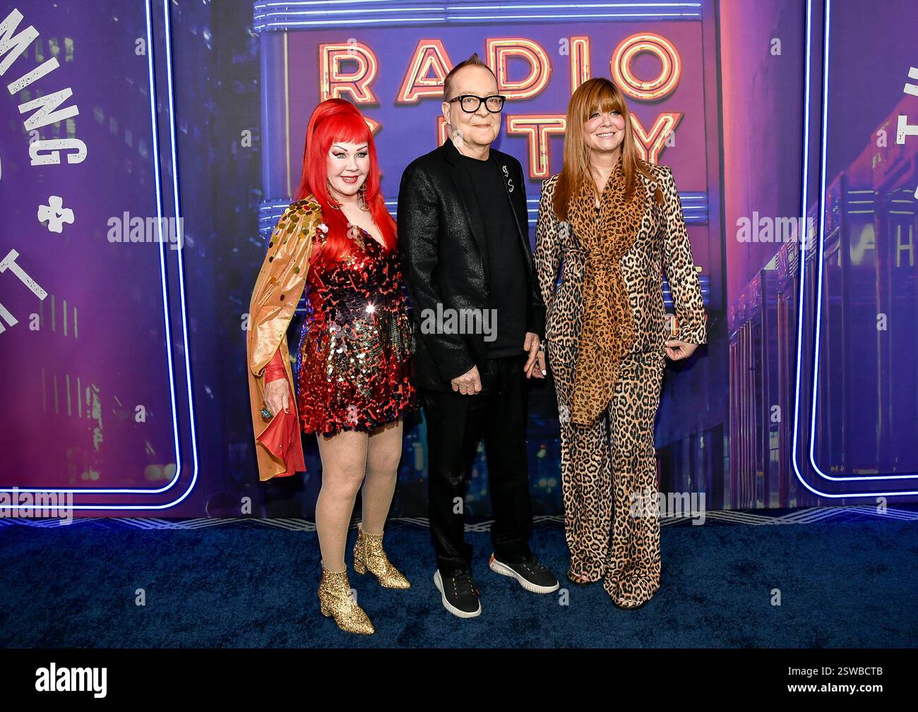 Kate Pierson, left, Fred Schneider and Cindy Wilson from The B-52's ...