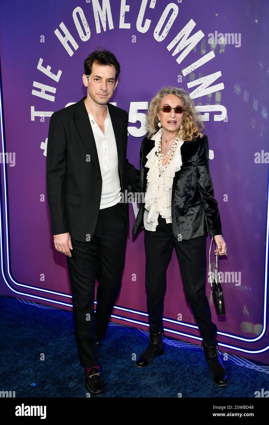 Mark Ronson, left, and Ann Dexter-Jones attend the SNL50: The ...