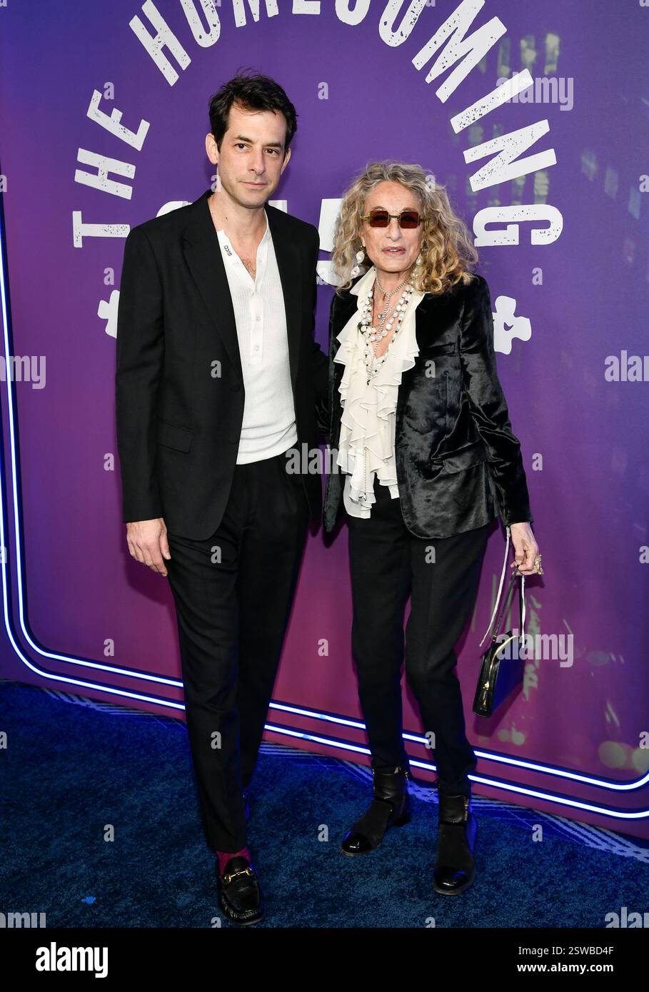 Mark Ronson, left, and Ann Dexter-Jones attend the SNL50: The ...