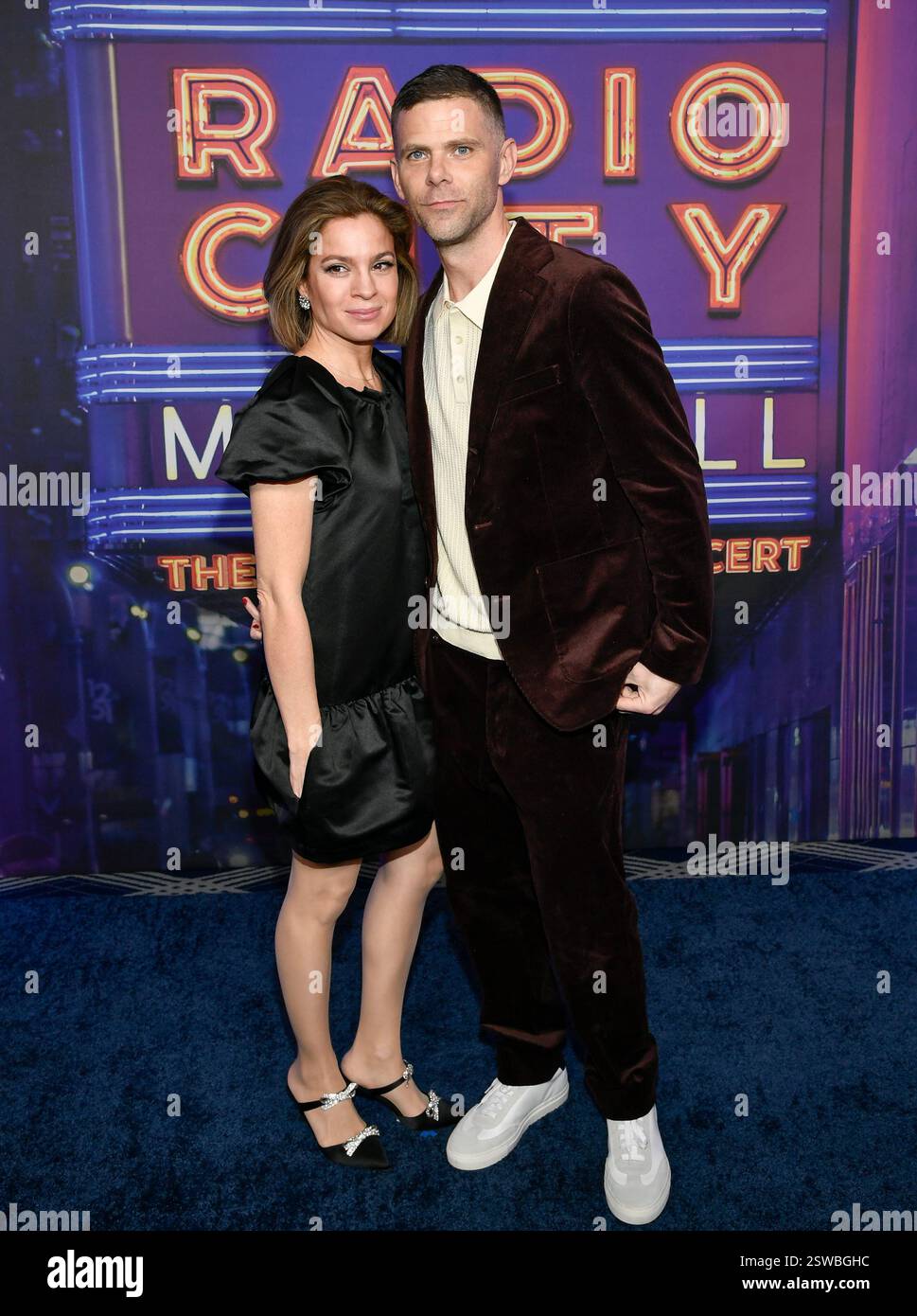 Mikey Day, right, and Paula Christensen attend the SNL50: The ...