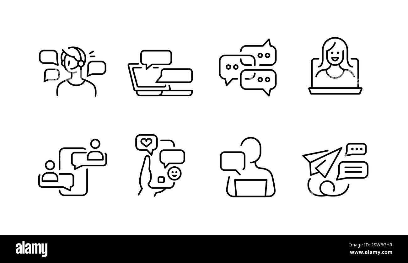 Videochat conference Cut Out Stock Images & Pictures - Alamy