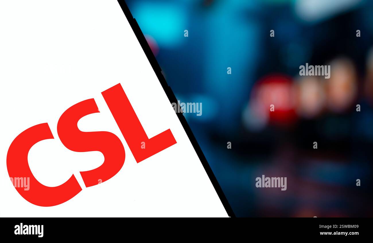 Dhaka, Bangladesh- 28 Nov 2024: CSL logo is displayed on smartphone ...