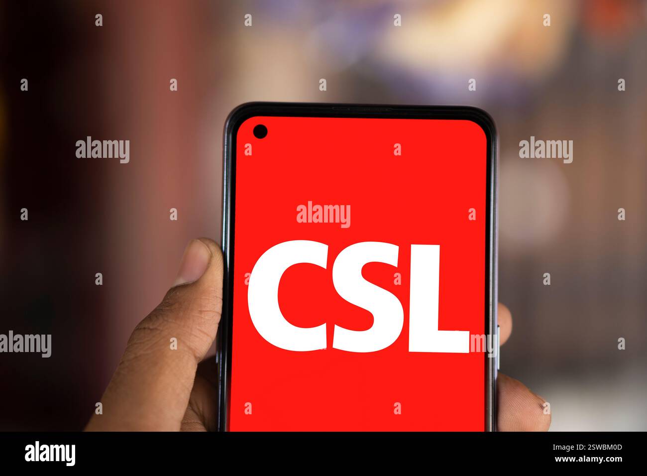 Dhaka, Bangladesh- 28 Nov 2024: CSL logo is displayed on smartphone. CSL Limited is an ...