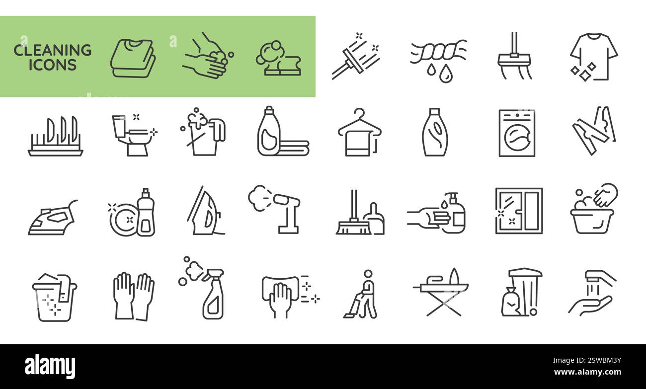 Cleaning and disinfecting your home Stock Vector Images - Alamy