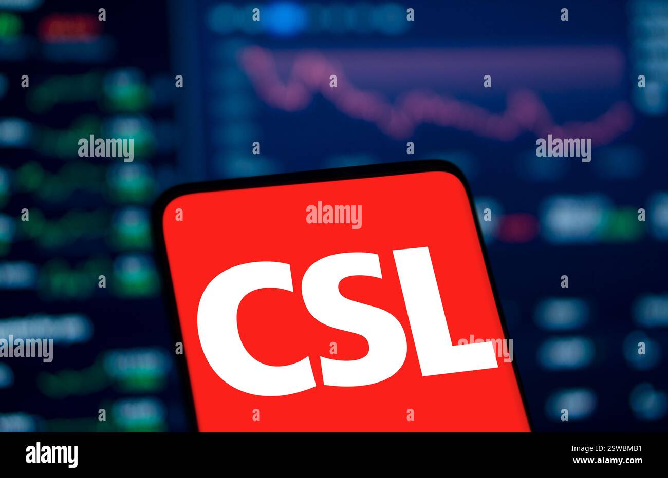 Dhaka, Bangladesh- 28 Nov 2024: CSL logo is displayed on smartphone ...