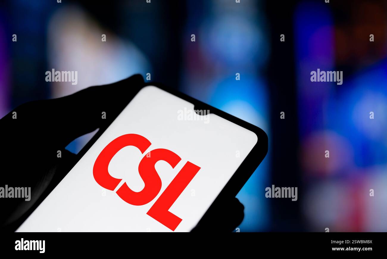 Dhaka, Bangladesh- 28 Nov 2024: CSL logo is displayed on smartphone ...
