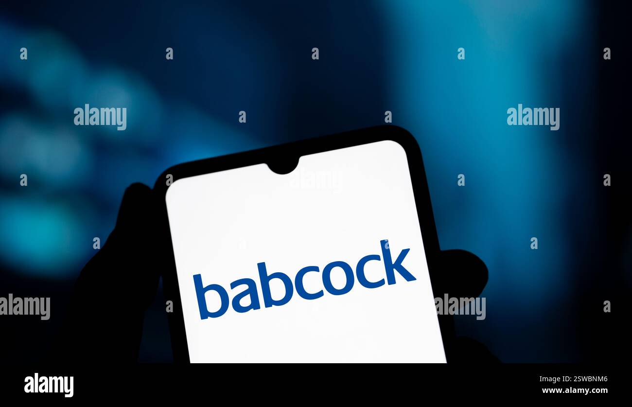 Dhaka, Bangladesh- 26 Nov 2024: Babcock logo is displayed on smartphone ...