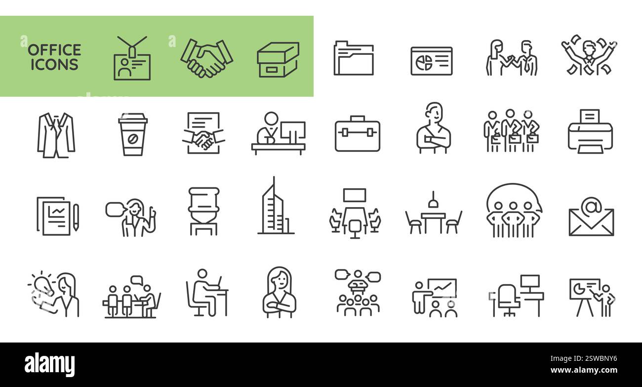 Professional office decor Stock Vector Images - Alamy