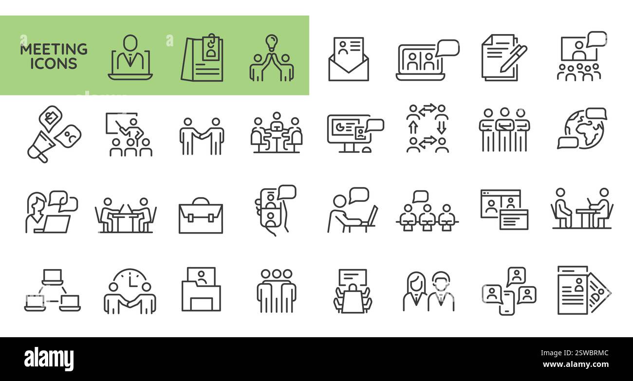 Chat icon set dialog Stock Vector Images - Alamy