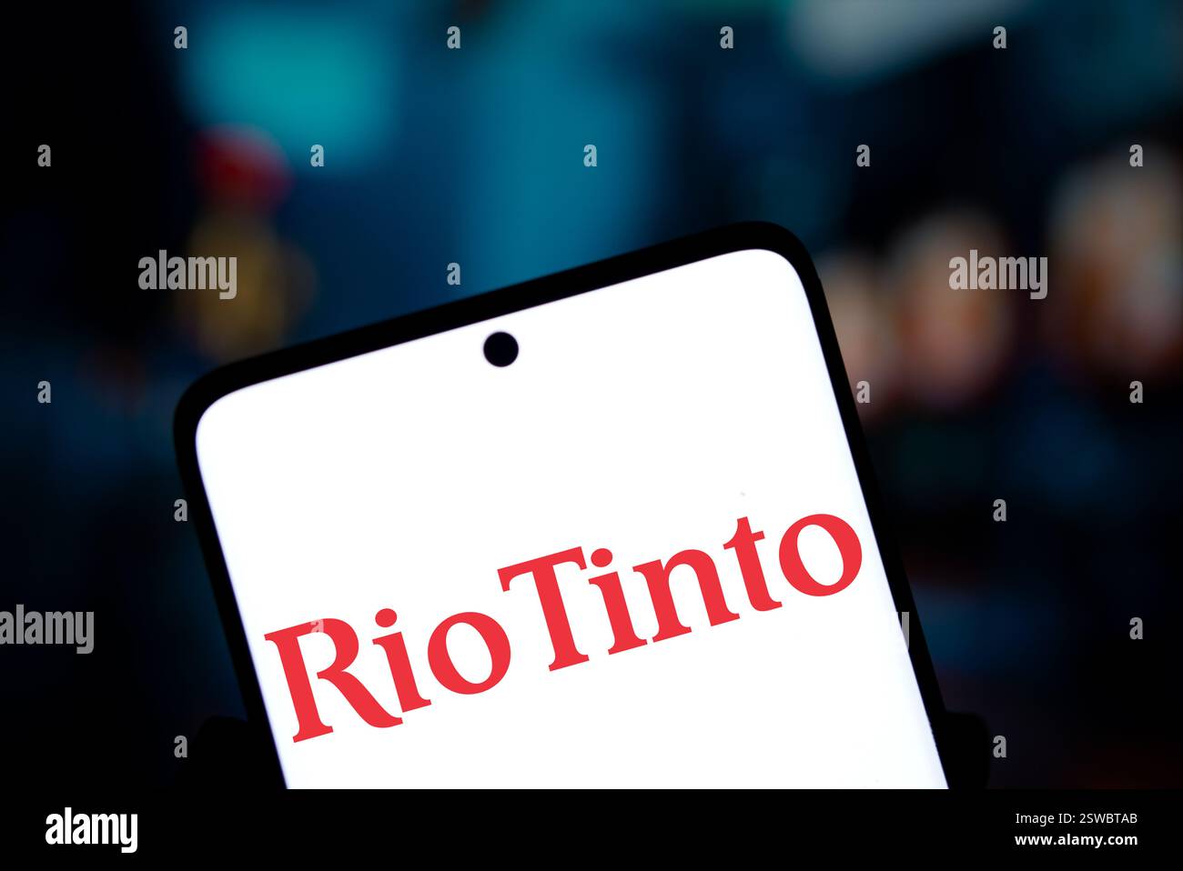Dhaka, Bangladesh- 2 Dec 2024: Rio Tinto logo is displayed on ...