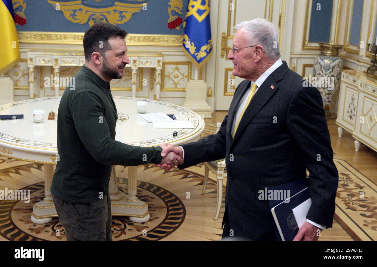 KYIV, UKRAINE - FEBRUARY 20, 2025 - President of Ukraine Volodymyr ...