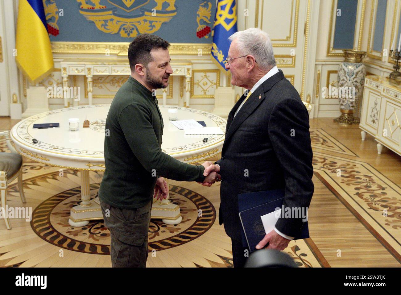 KYIV, UKRAINE - FEBRUARY 20, 2025 - President of Ukraine Volodymyr ...