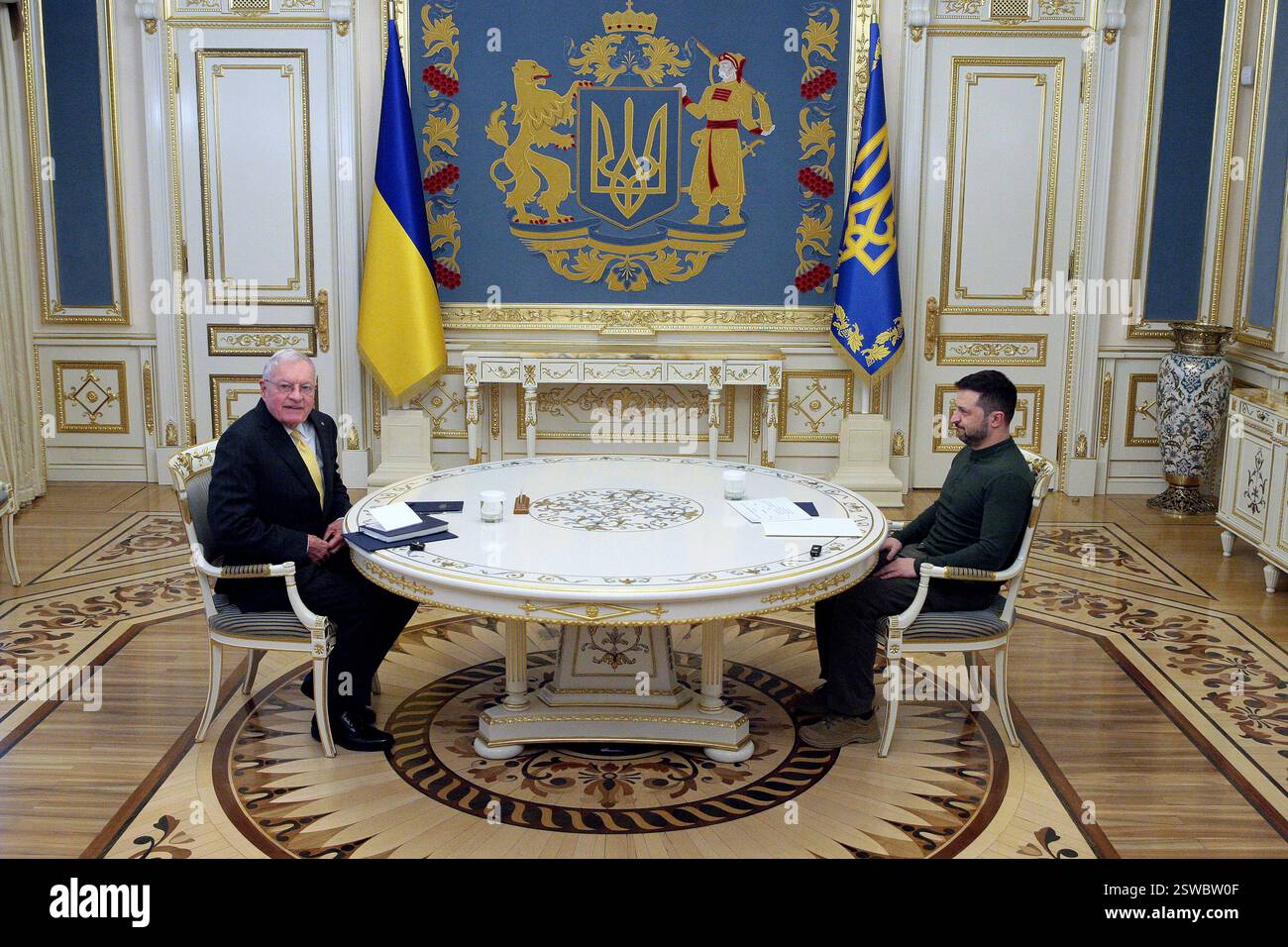 KYIV, UKRAINE - FEBRUARY 20, 2025 - President of Ukraine Volodymyr ...