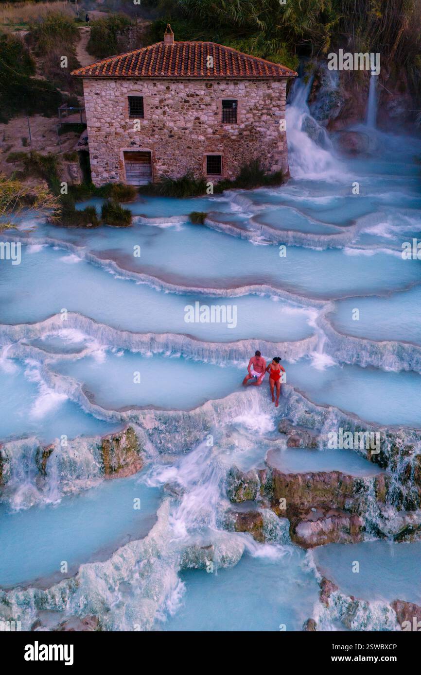 Healing waters of saturnia thermal baths hi-res stock photography and ...