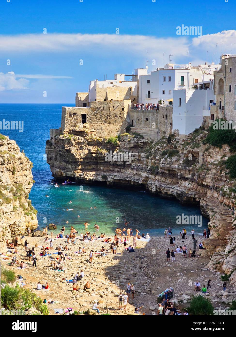 Explore the breathtaking coastal cliffs of Puglia, Italy, under a ...