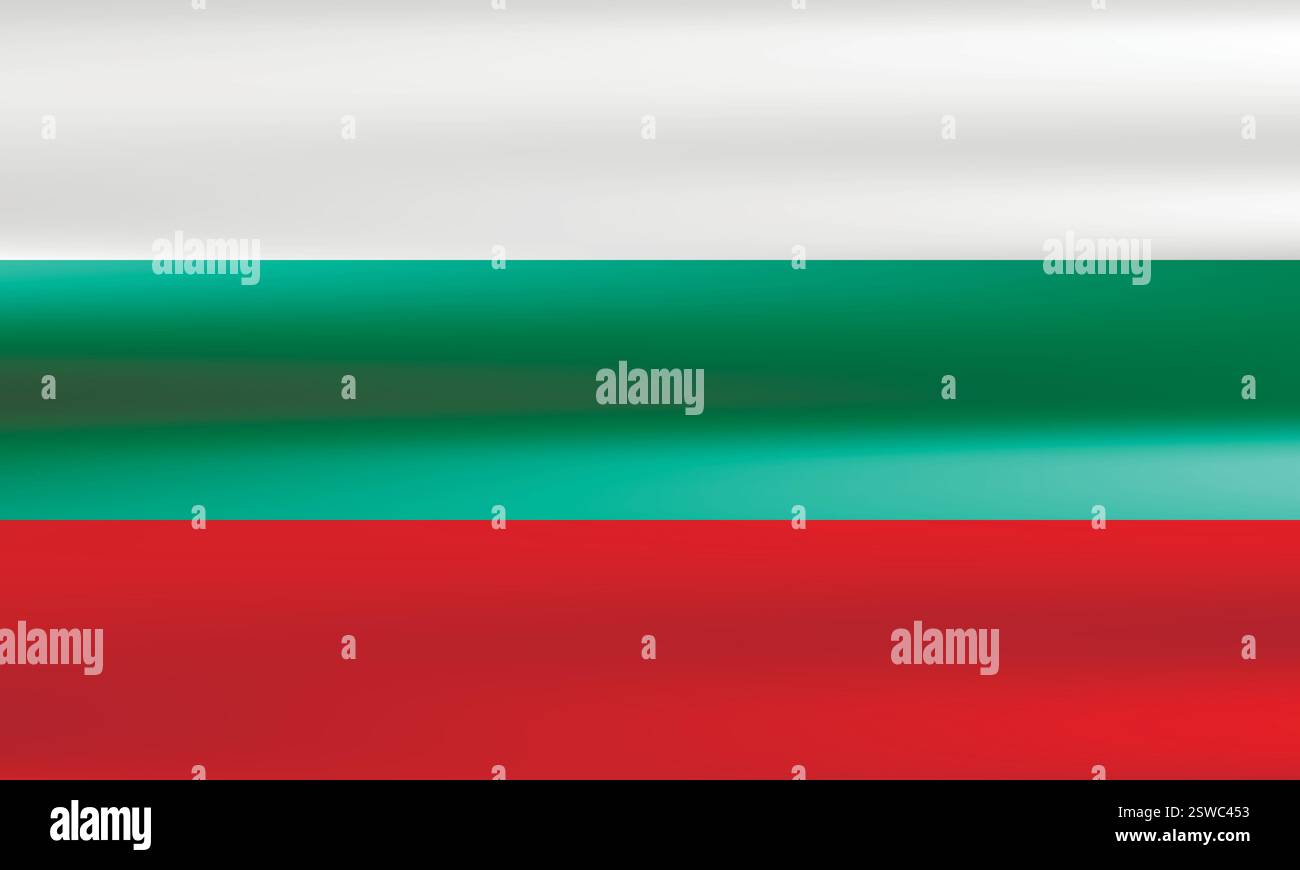 Flag of Bulgaria. Bulgarian national symbol in official colors ...