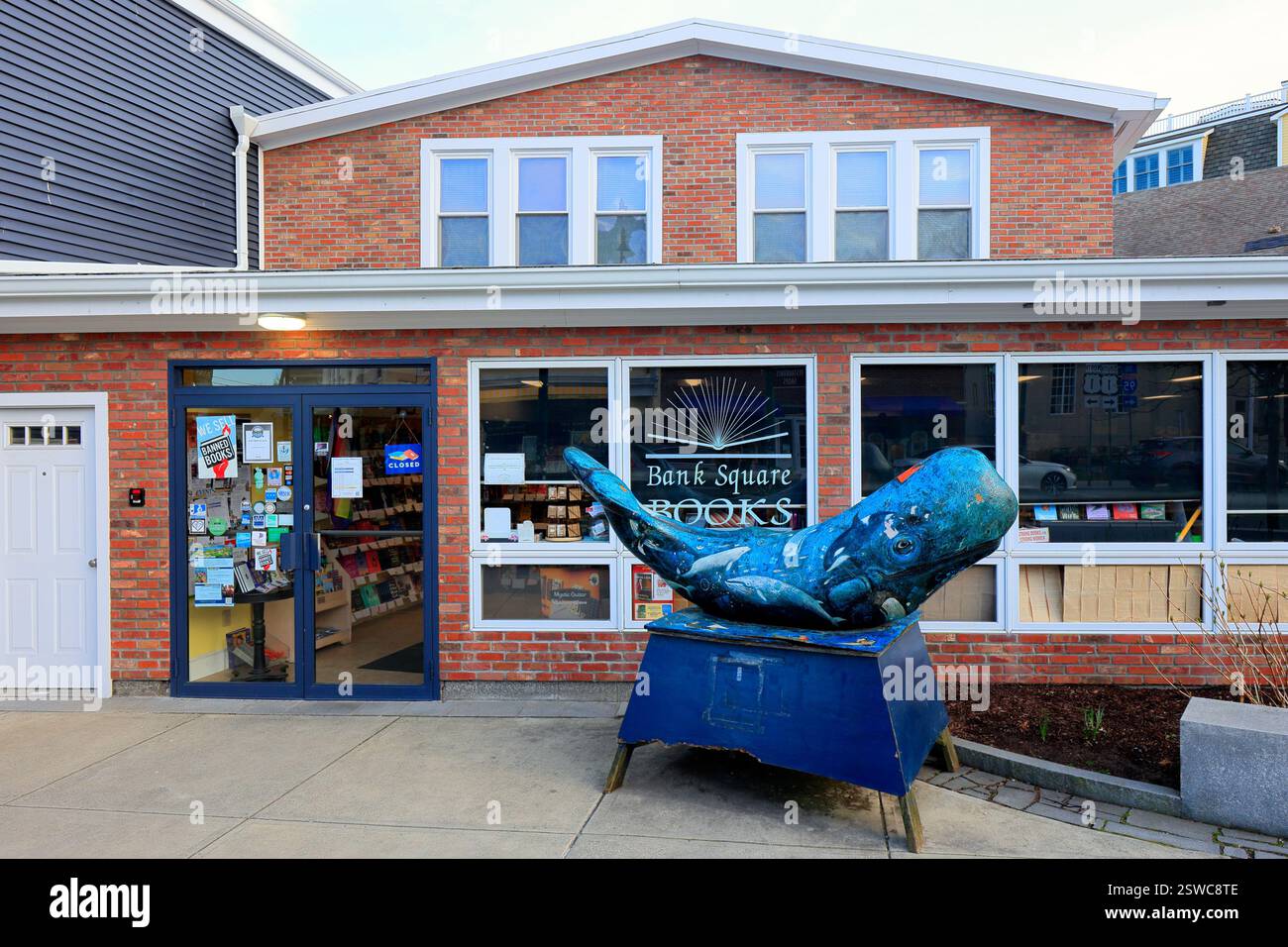 [historical storefront] Bank Square Books, 53 West Main St, Mystic ...