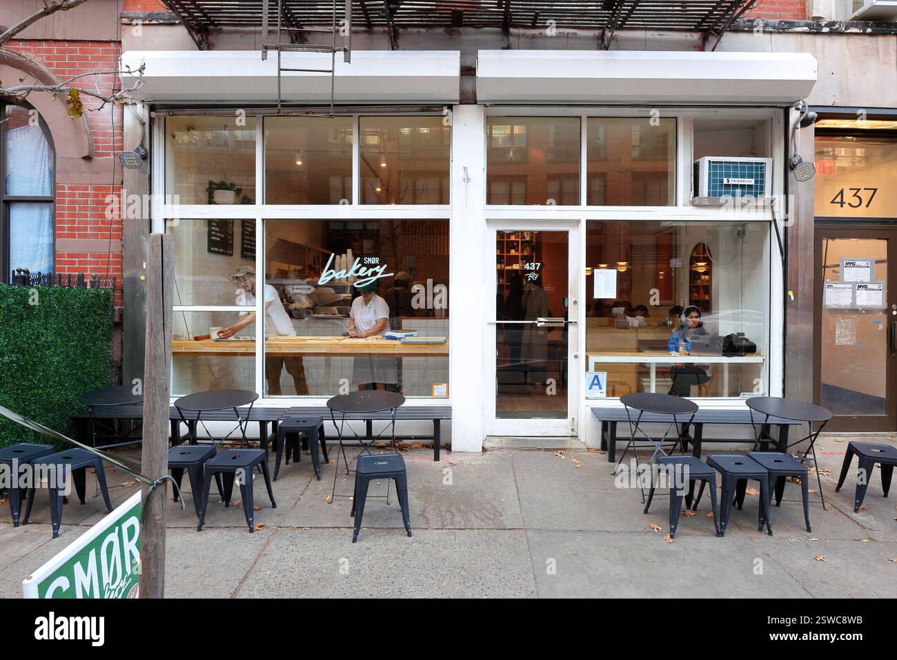 Smør Bakery, 437 E 12th St, New York, NYC storefront of a Scandinavian bakery in Manhattan's ...