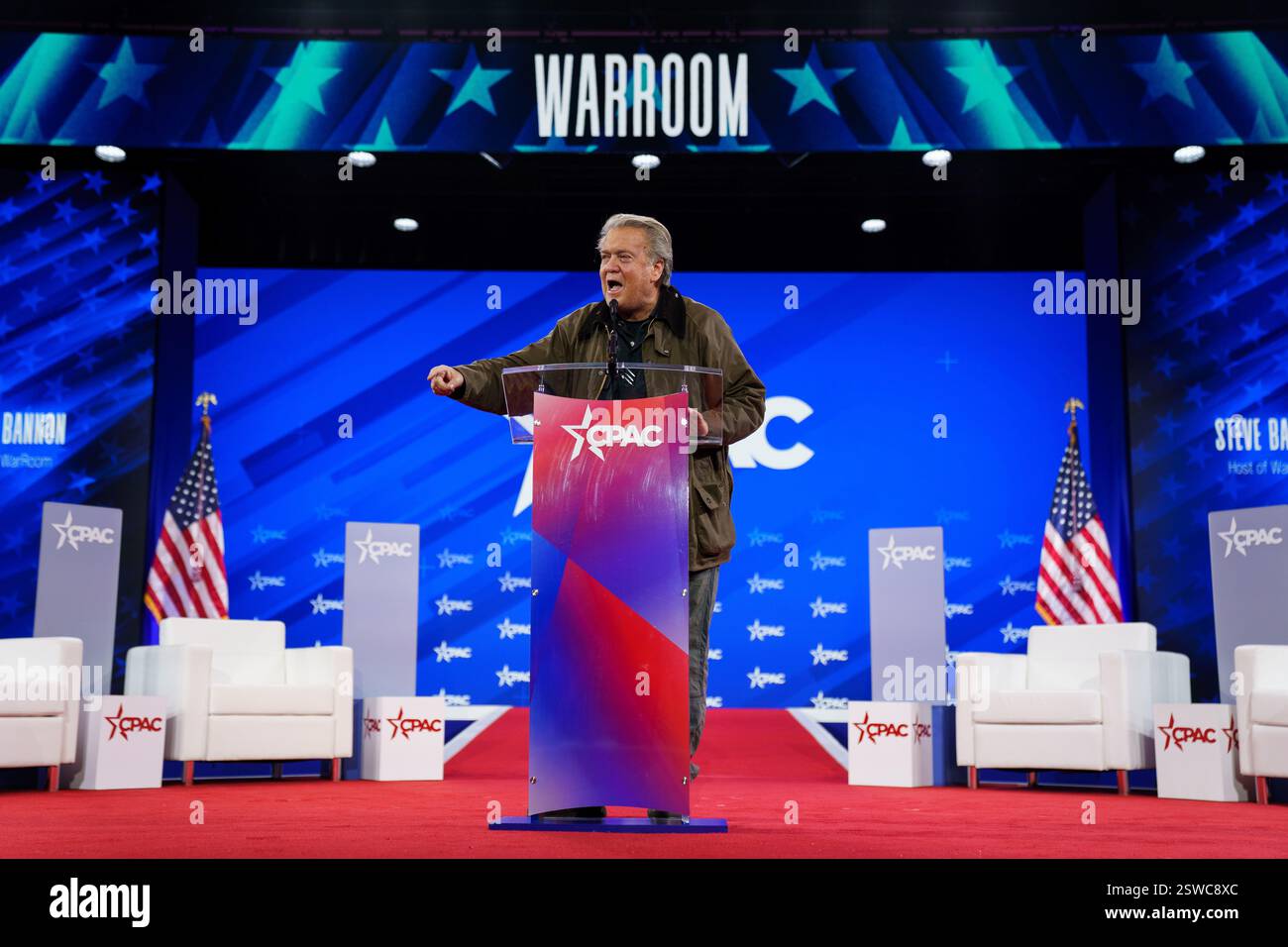 Political strategist Steve Bannon at the Conservative Political Action ...