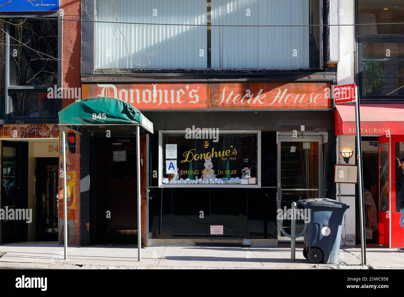 Donohue's Steak House, 845 Lexington Ave, New York, NYC storefront of a ...