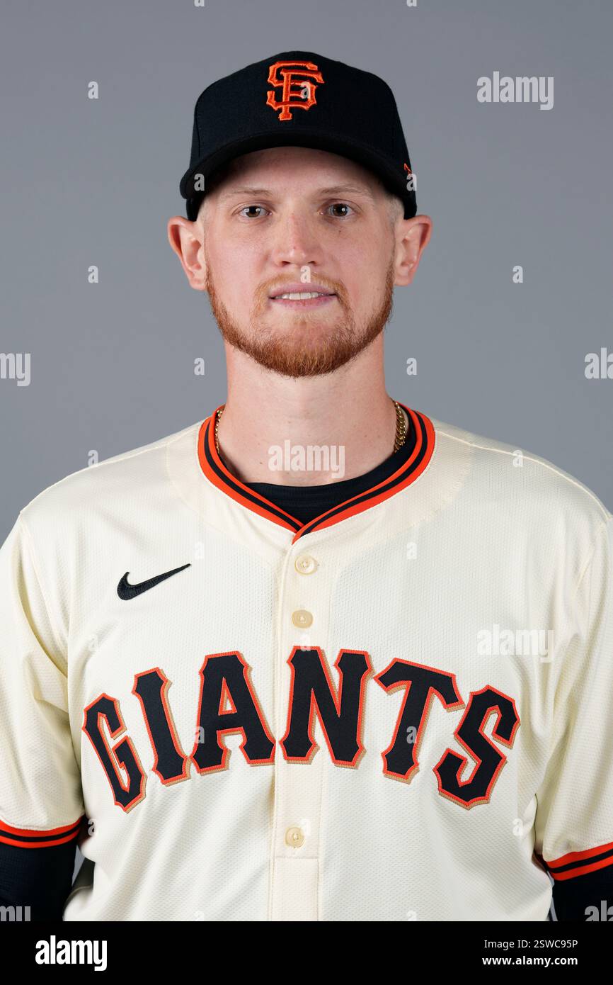 This is a 2025 photo of catcher Sam Huff of the San Francisco Giants ...