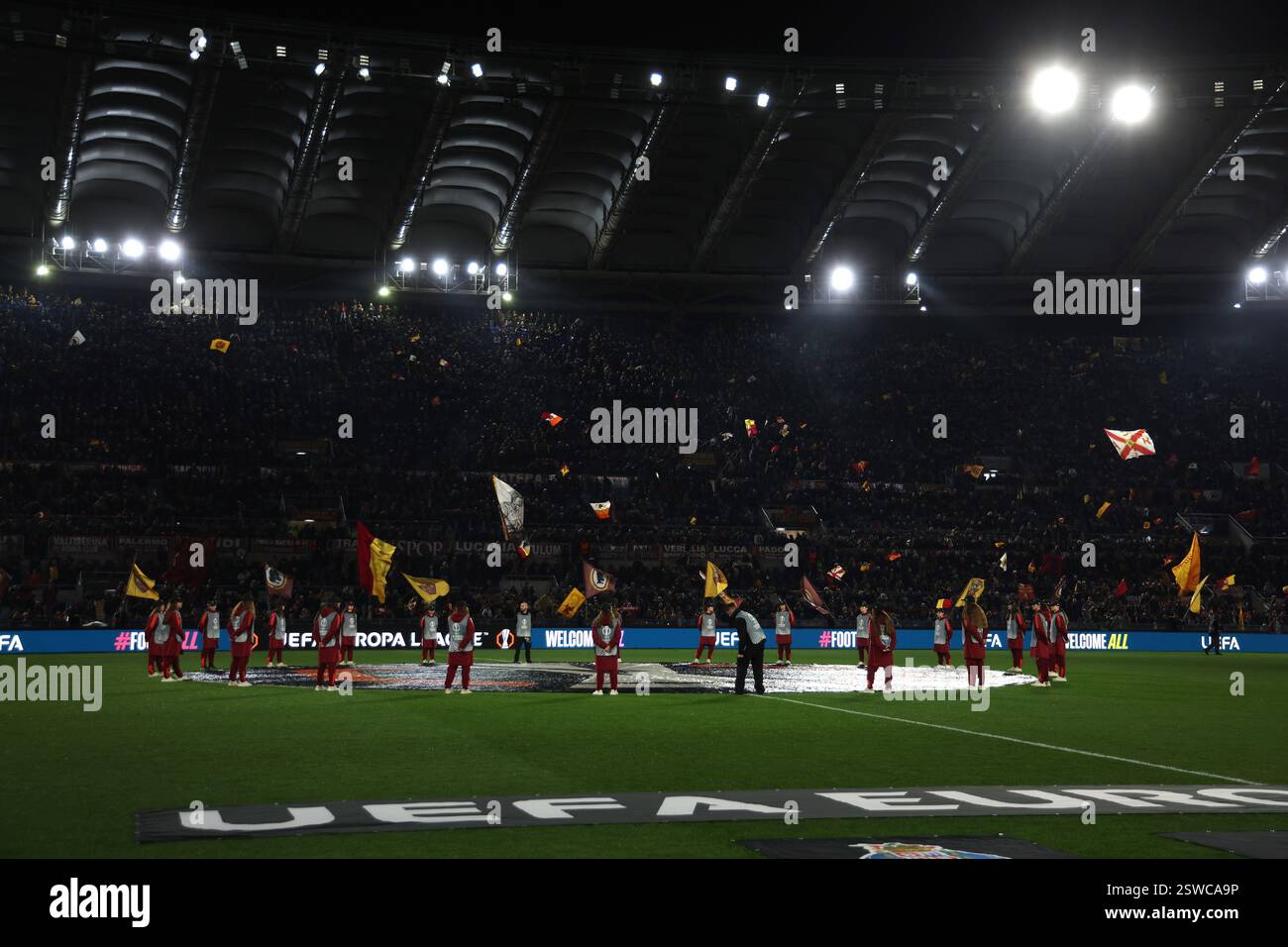 Rome, Italy 20.02.2025 : Teams lined up during the opening ceremony of ...