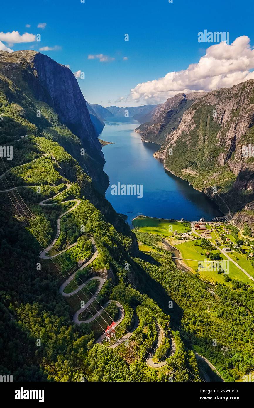 Showcasing the rugged beauty of the region lysebotn hi-res stock ...