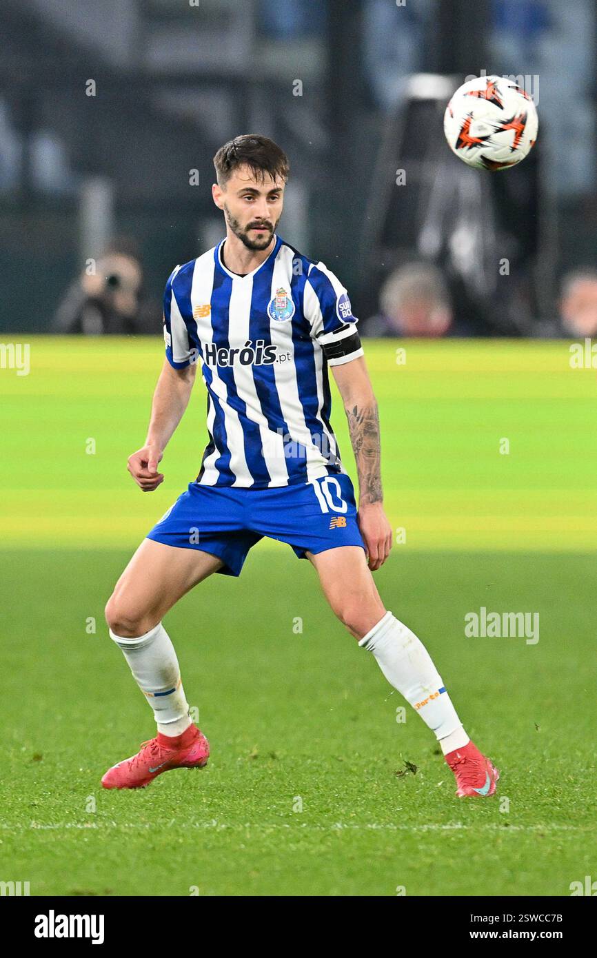 20th Feb 2025, Olimpico Stadium, Rome, Italy; Uefa Europa League Playoff Football Match; Roma ...