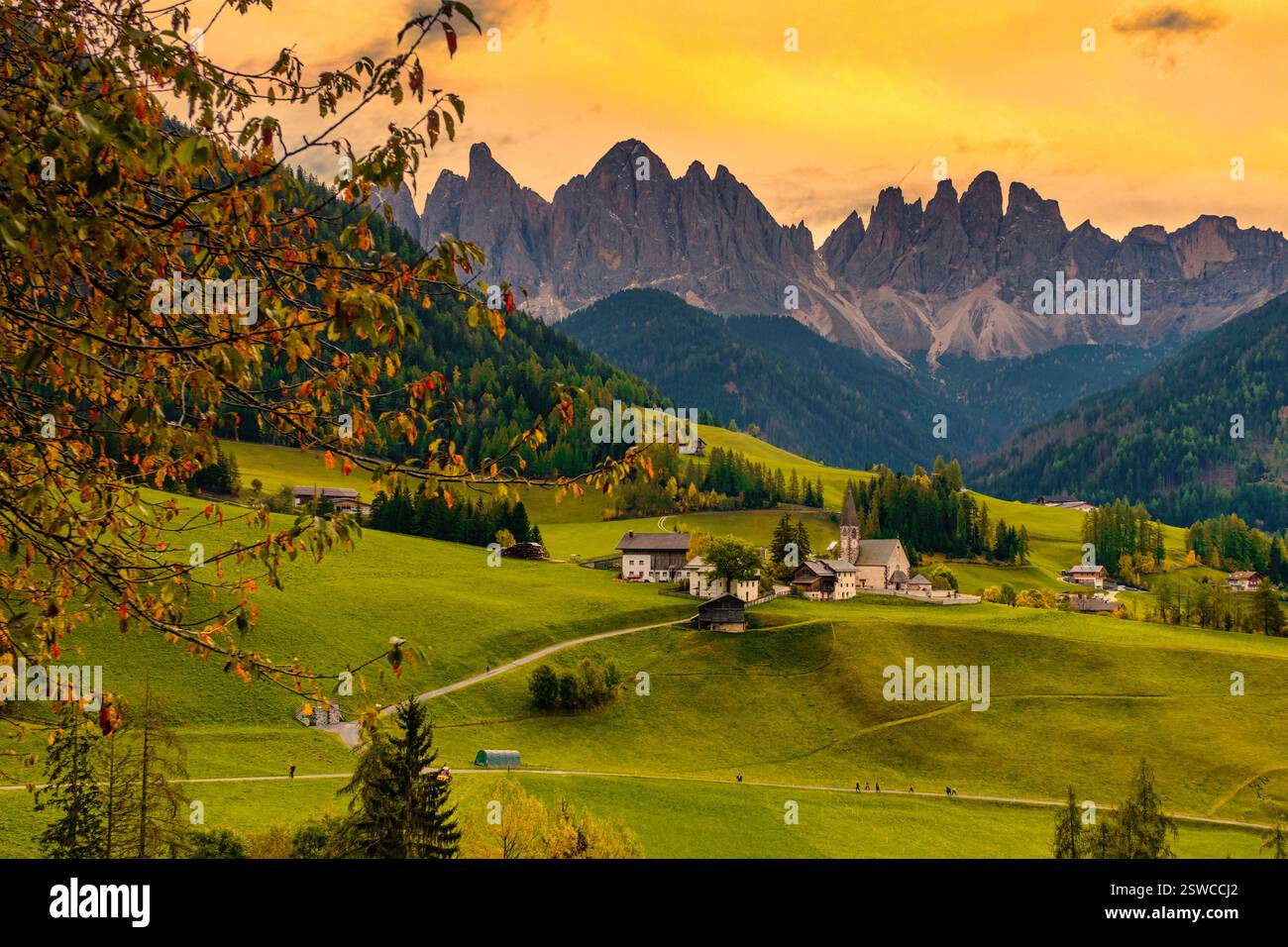 Creating a breathtaking backdrop quaint villages dot the landscape hi ...