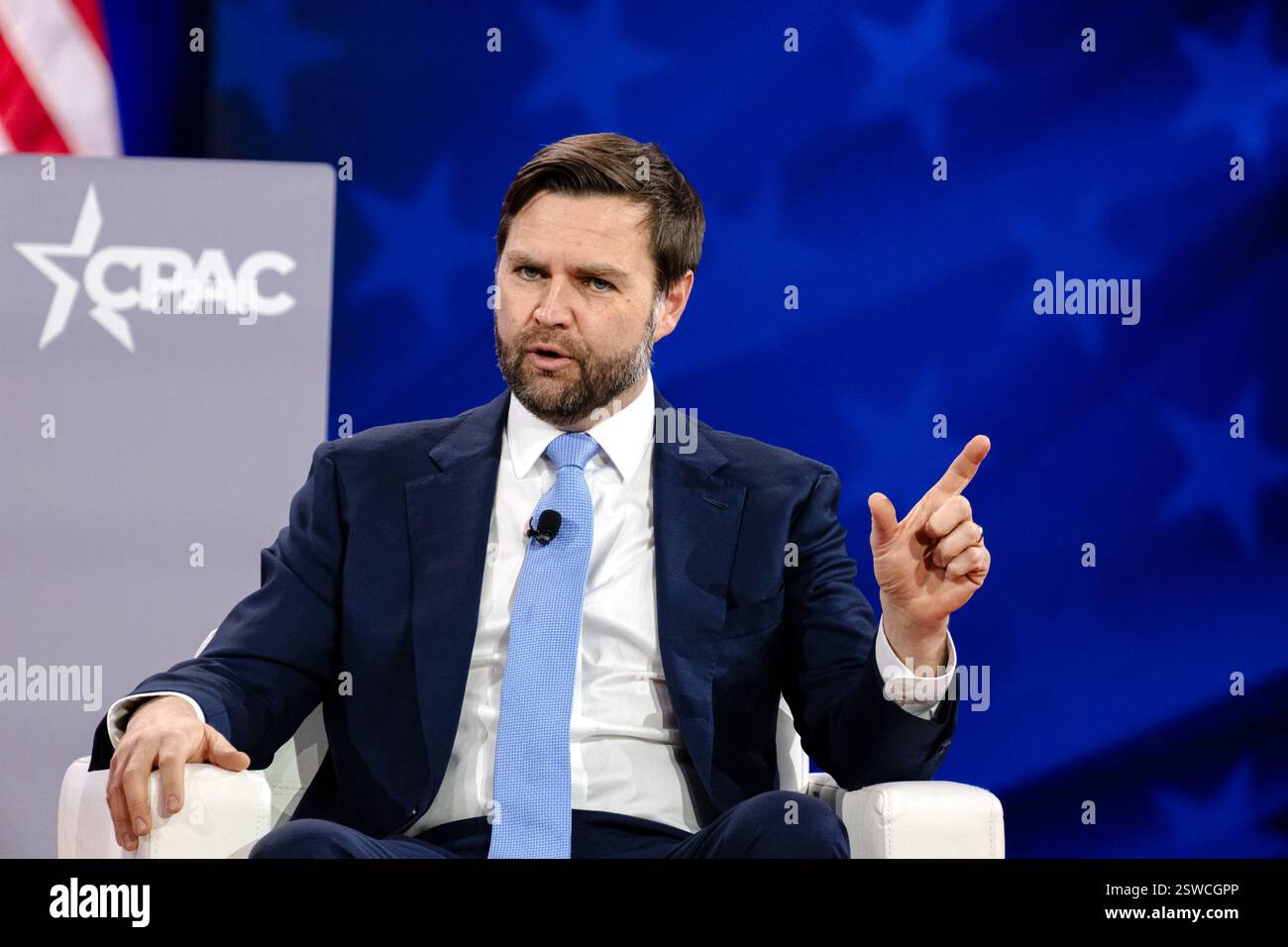 Washington Dc, USA. 20th Jan, 2025. Vice President JD Vance speaks on ...