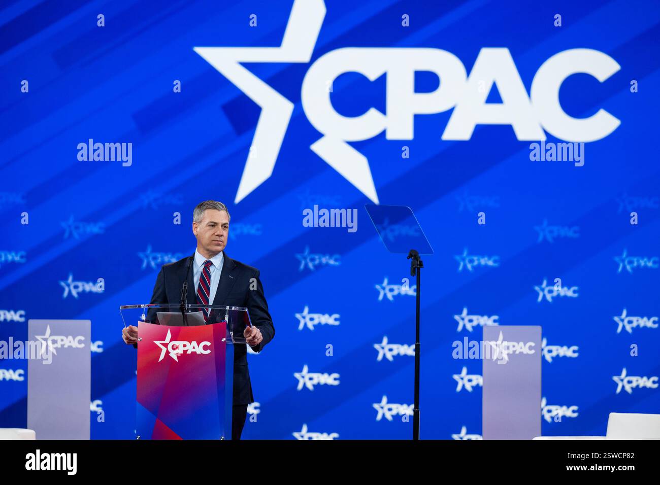 United States Senator Jim Banks (Republican of Indiana) speaks at the ...