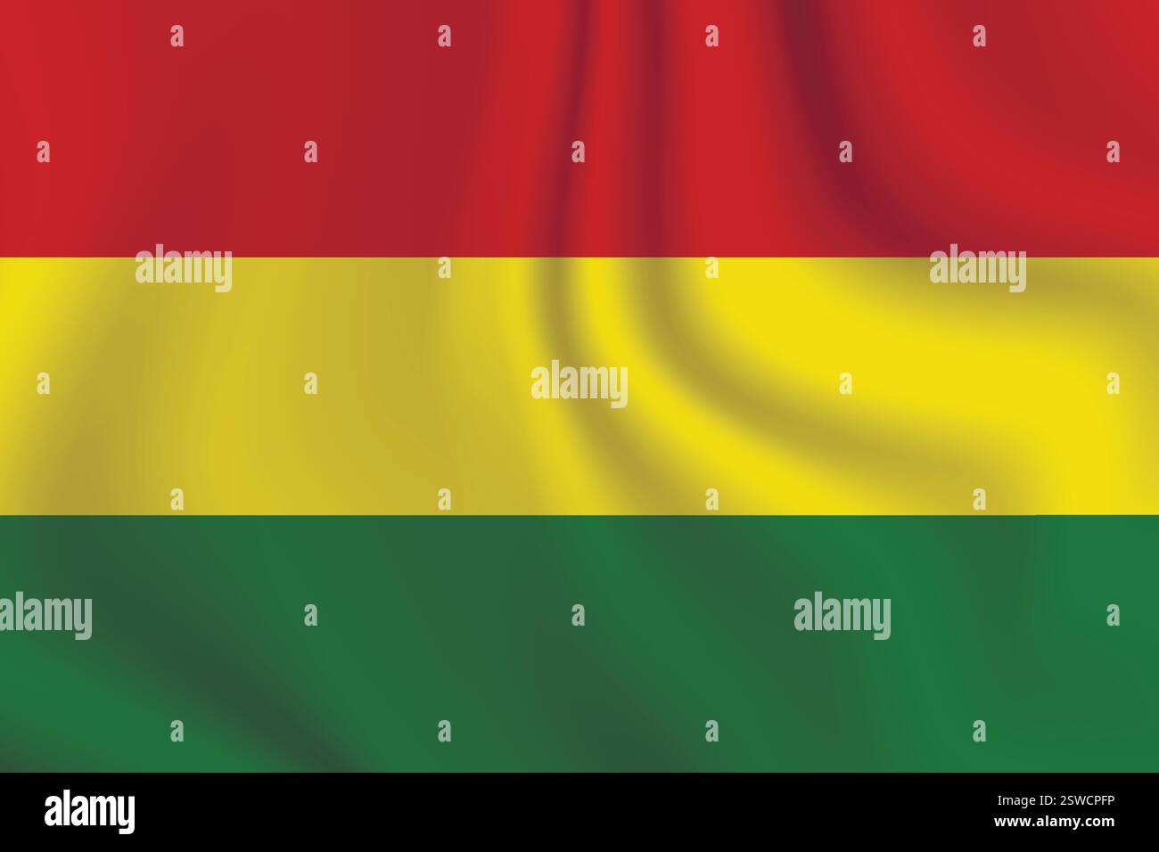 Flag of Bolivia. Bolivian national symbol in official colors. Template icon. Abstract vector ...