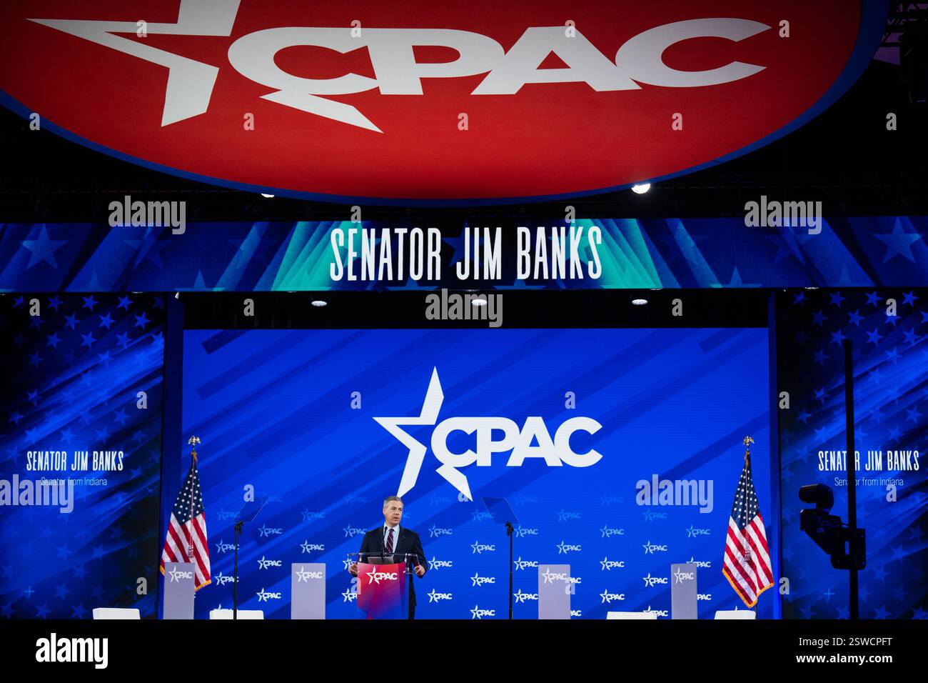 United States Senator Jim Banks (Republican of Indiana) speaks at the ...