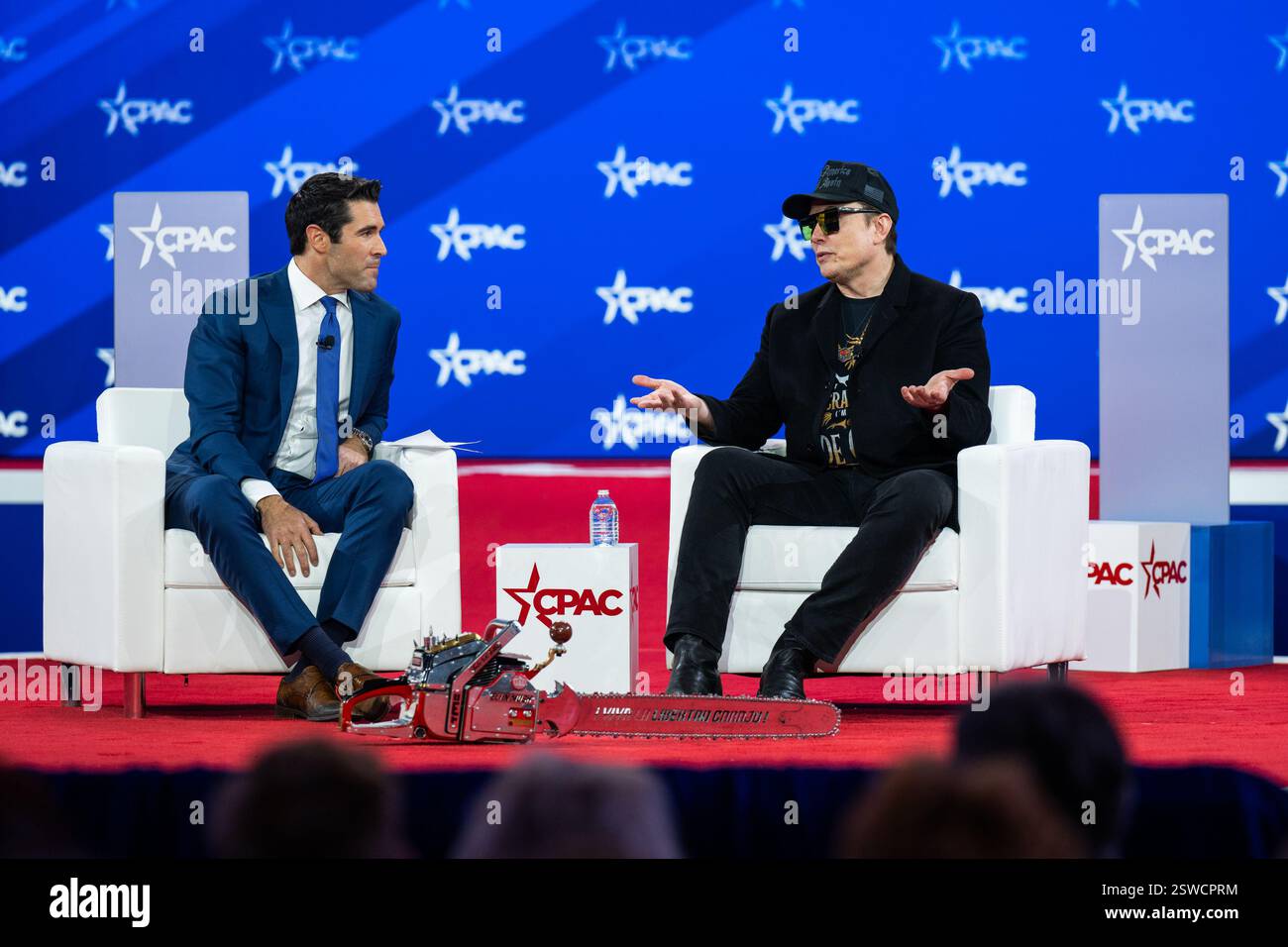 Elon Musk speaks at the 2025 Conservative Political Action Conference ...