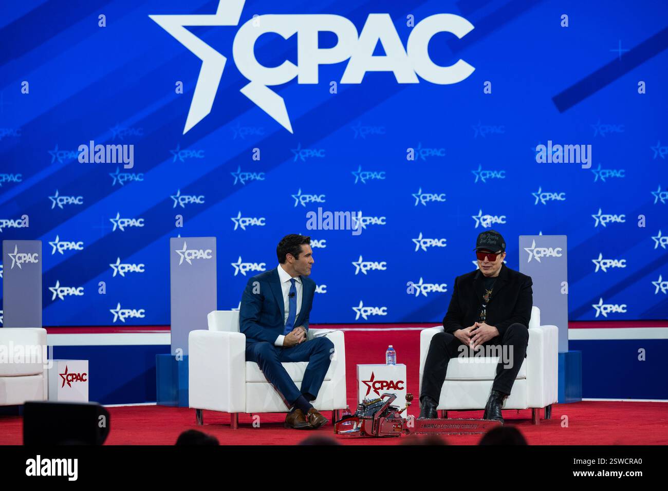 Elon Musk speaks at the 2025 Conservative Political Action Conference ...