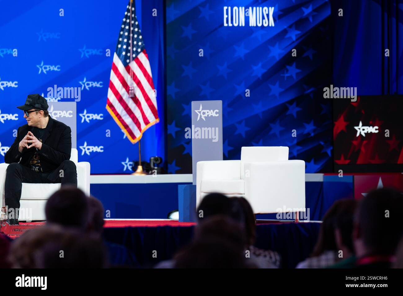 Elon Musk speaks at the 2025 Conservative Political Action Conference ...