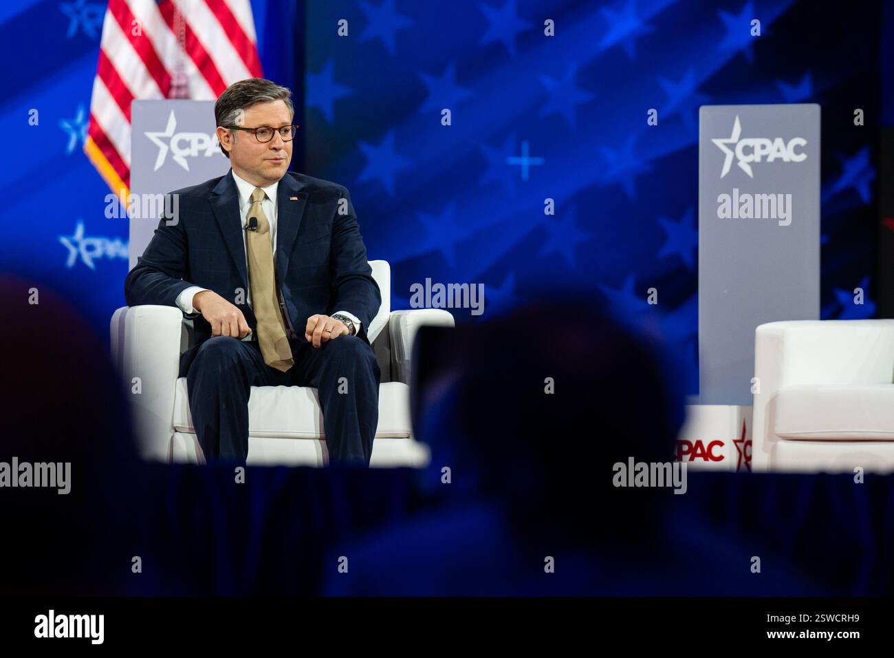 Speaker of the US House of Representatives Mike Johnson (Republican of ...