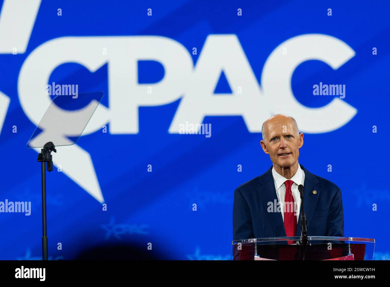 United States Senator Rick Scott (Republican of Florida) speaks at the ...
