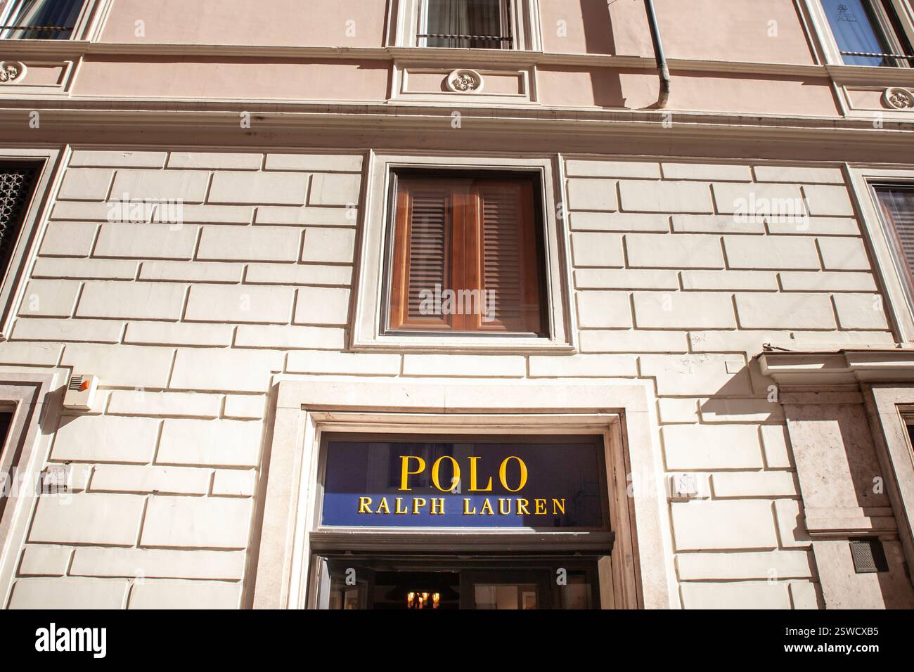 ROME, ITALY - JUNE 15, 2024: Polo Ralph Lauren logo on their store for ...